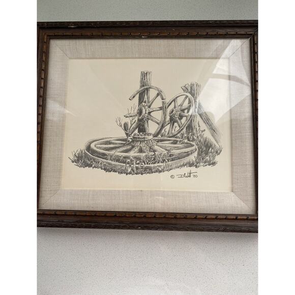 Art | Vintage Don Dwitt Original Signed Drawing Handmade Americana ...